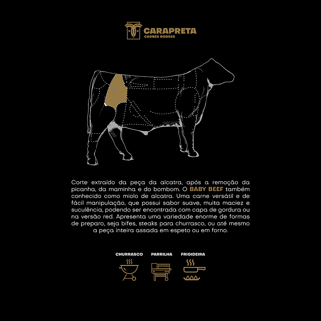 Baby Beef Bifes 400g - CaraPreta